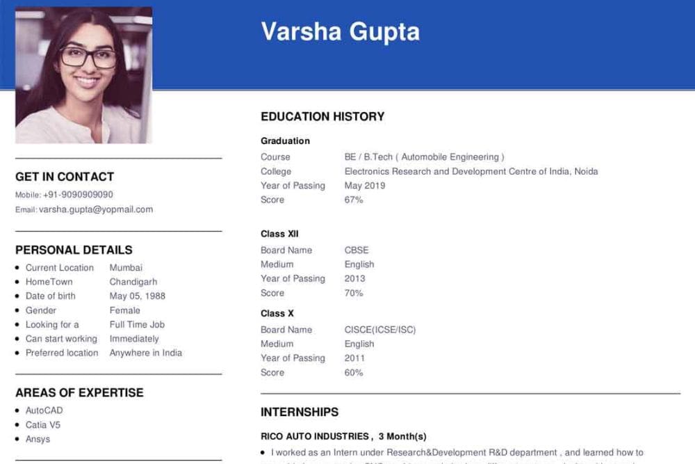 Resume For Freshers: 10 Steps To Create An Impressive CV